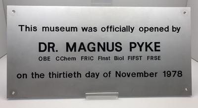 Wall plaque celebrating the opening of The Colour Museum in 1978 - SDC ...